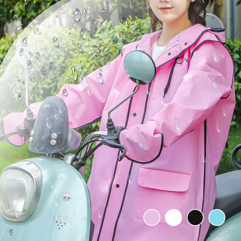 🌧️🥼 Újrafelhasználható esőkabát motorháztetővel (felnőtt modell) – toagun